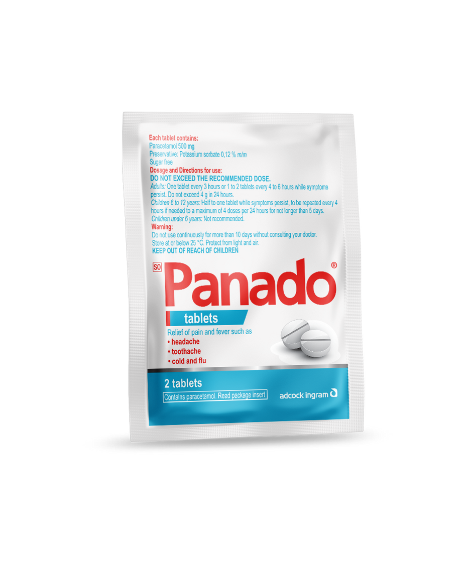 Panado® Tablets 2 Pack – The Paramedic Shop cc