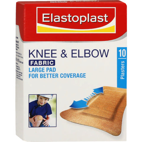 Elastoplast Fabric Plasters Knee & Elbow 10 Plasters | The Paramedic ...
