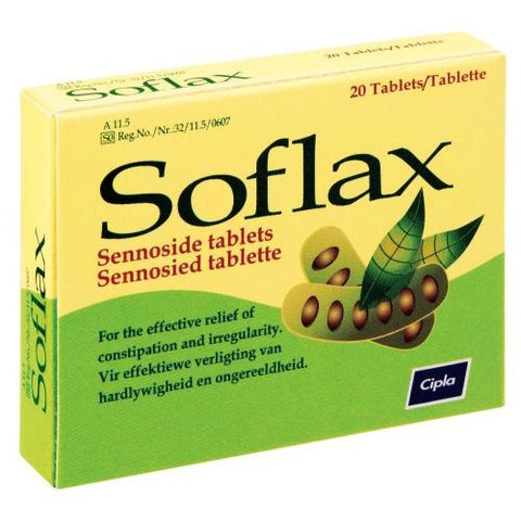 Soflax Sennoside 20 Tablets | The Paramedic Shop cc