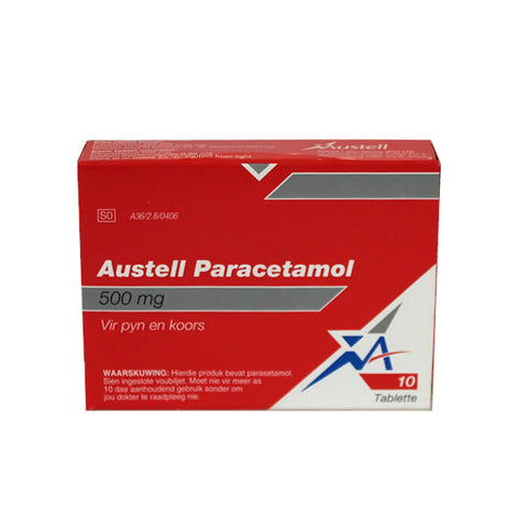 Austell Paracetamol Tablets (10/Box) | The Paramedic Shop cc