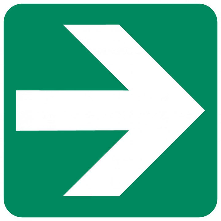 Directional Green Arrow safety sign – The Paramedic Shop cc