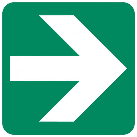 Directional Green Arrow safety sign | The Paramedic Shop cc
